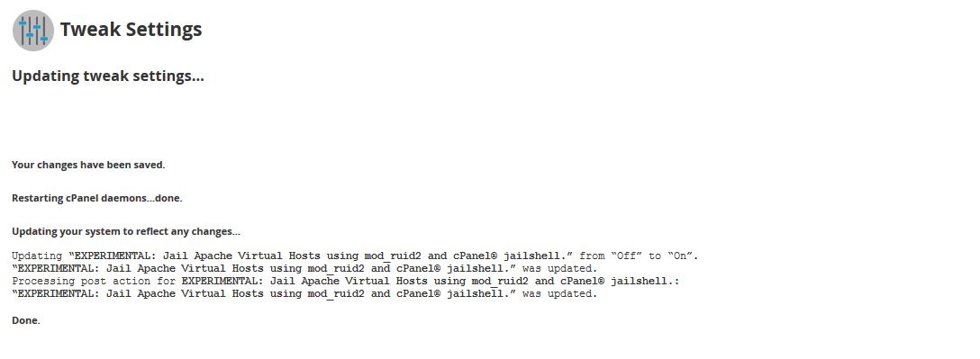 Enable Jail Apache Cpanel Security Advisor Systemfixes
